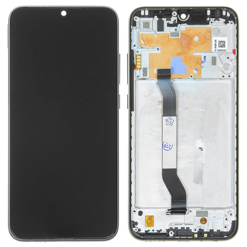 LCD compatible with Xiaomi Redmi Note 8, (black, without logo, with ...